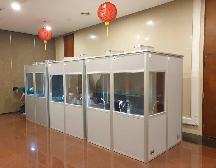 ISO certified booths at Wisma MCA for the 4 days training event ...